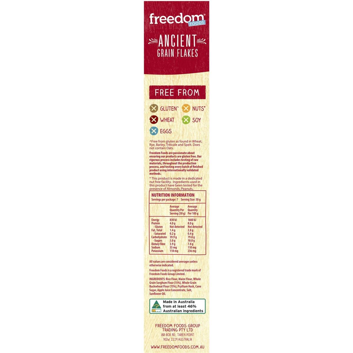 Freedom Foods Cereal Ancient Grain Flakes 350g | Woolworths