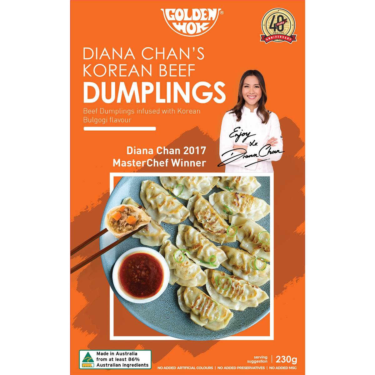 Golden Wok Diana Chan Korean Beef Dumpling 230g | Woolworths