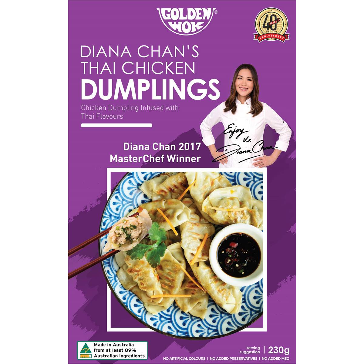 Golden Wok Diana Chan Thai Chicken Dumpling 230g | Woolworths