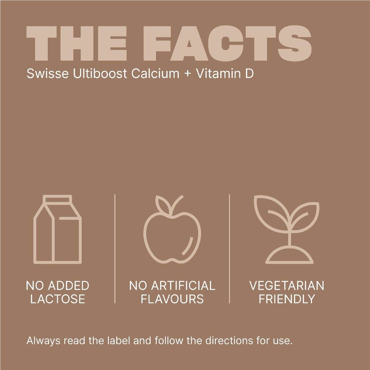 Swisse Ultiboost Calcium + Vitamin D Tablets For Bone Health 90 Pack ...