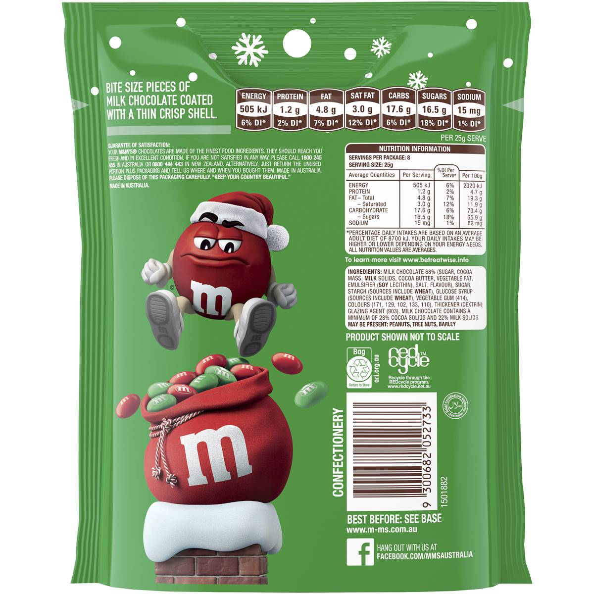 M&m's Red & Green 200g | Woolworths