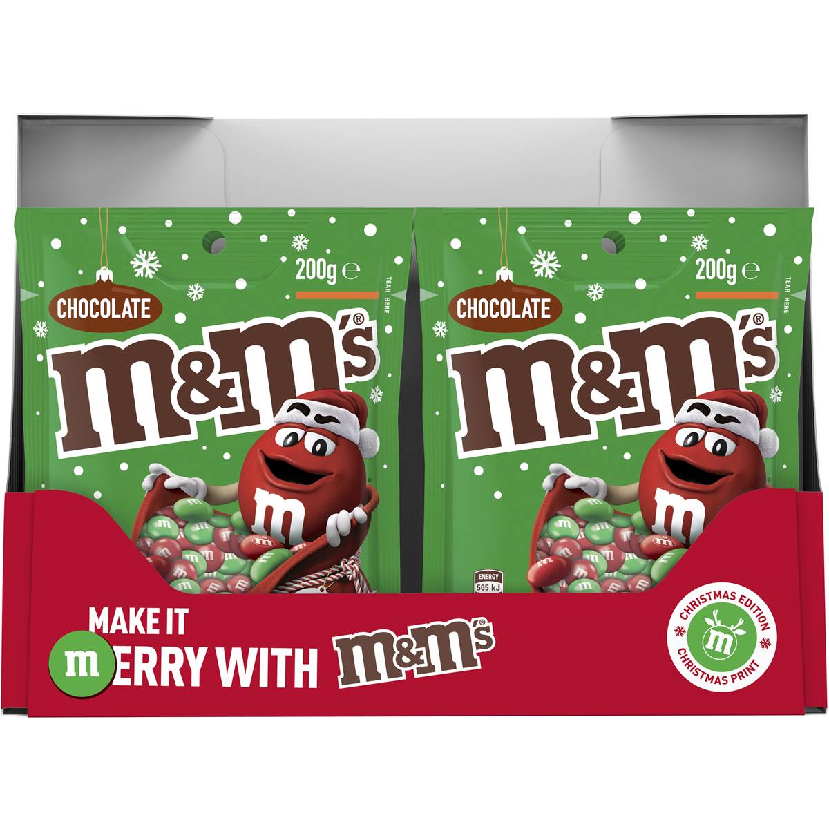 M&m's Red & Green 200g | Woolworths