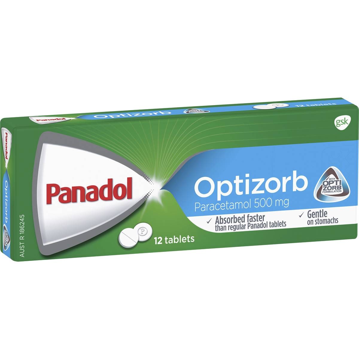 Panadol Optizorb For Pain Relief Paracetamol 500mg Tablet 12 Pack ...