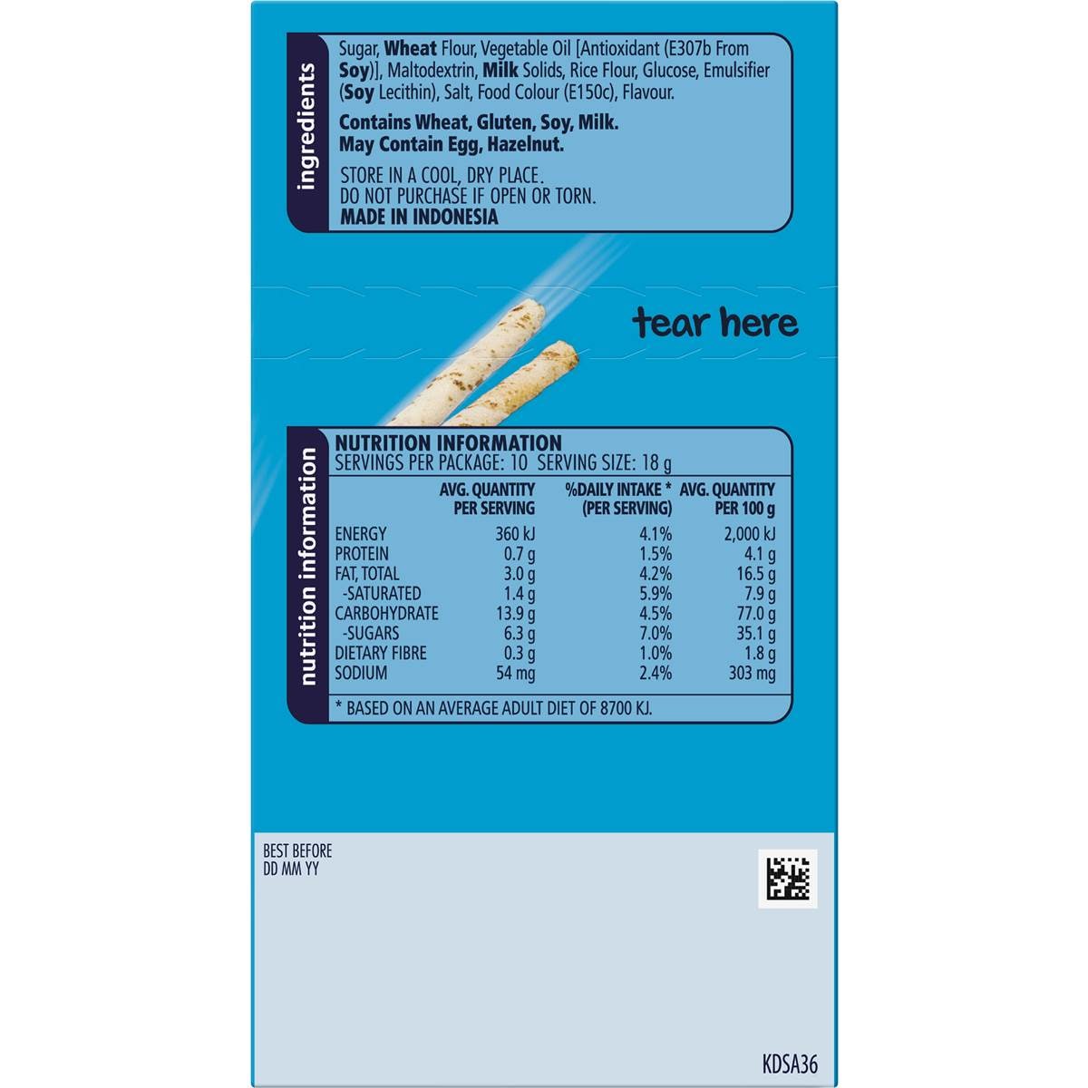 Arnott's Fun Sticks Vanilla Multipack 180g | Woolworths