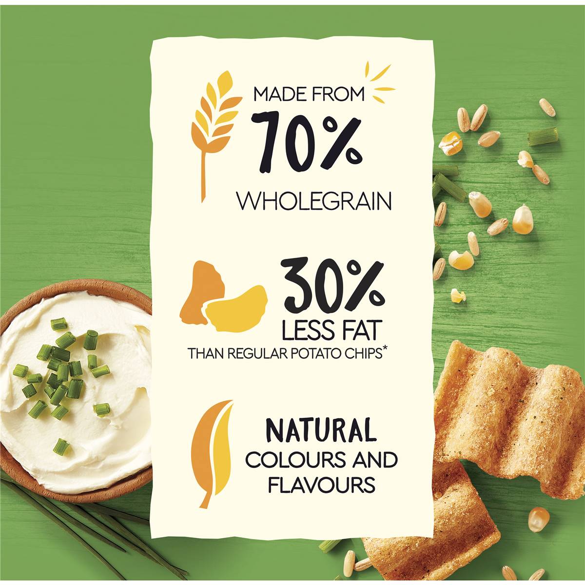 Sunbites Grain Waves Snacks Multipack Sour Cream & Chives Share Pack 5 ...