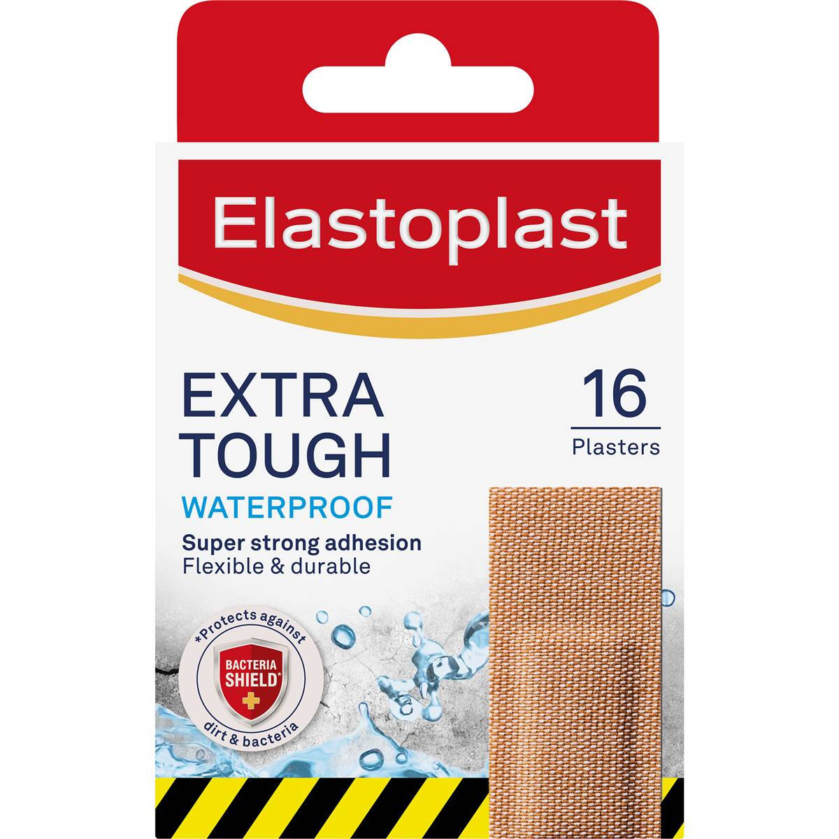 Elastoplast Heavy Fabric Extra Tough Waterproof Plasters 16 Pack ...