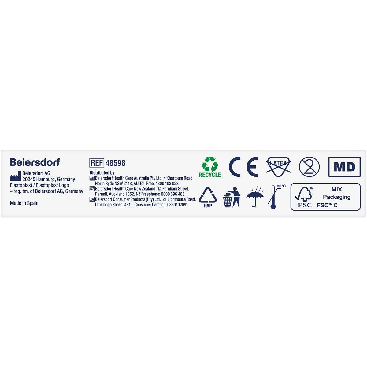 Elastoplast Heavy Fabric Extra Tough Waterproof Plasters 16 Pack ...