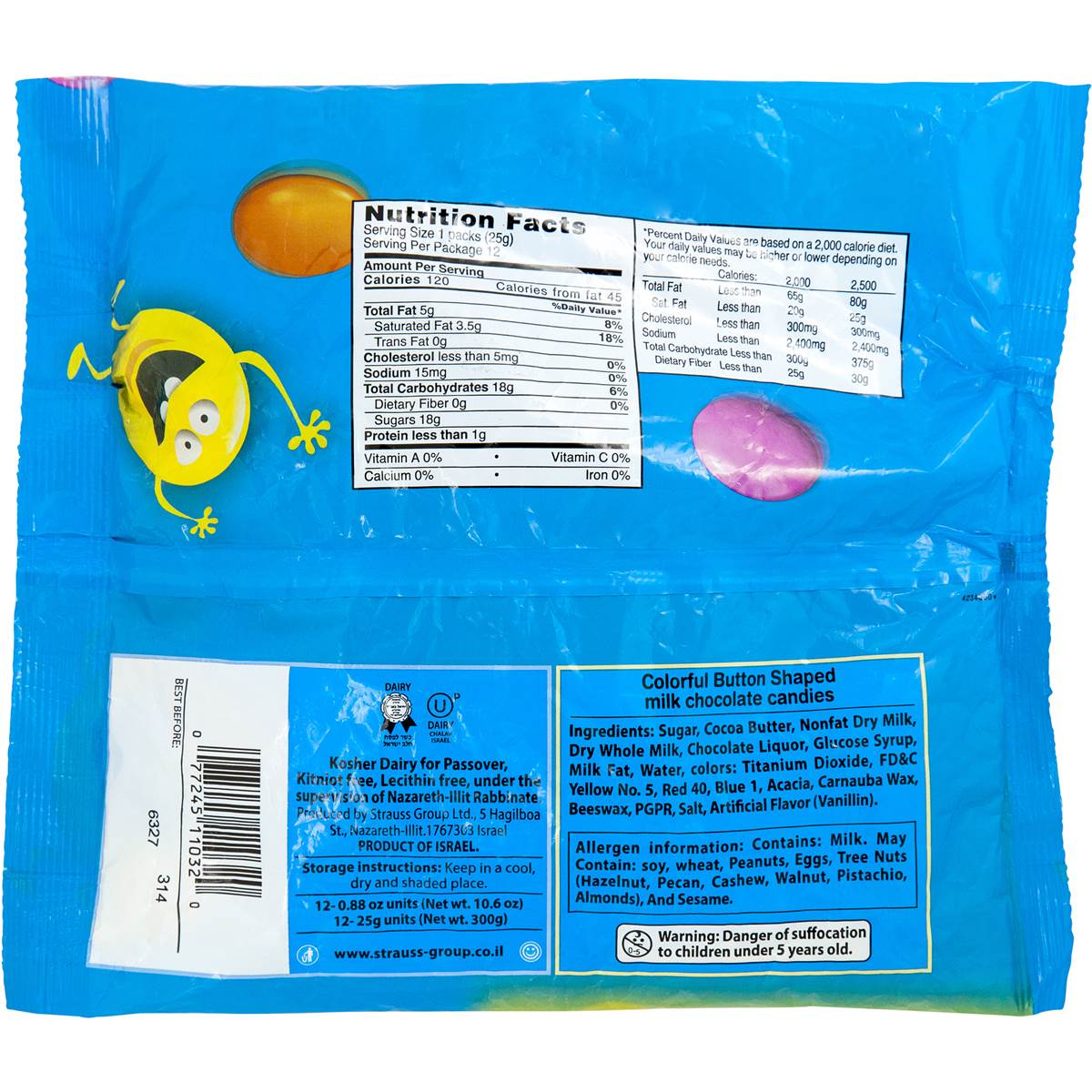 Elite Chocolate Mini Lentil Smarties 300g | Woolworths