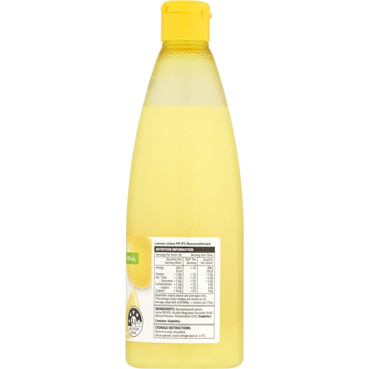 Woolworths Lemon Juice 500ml | Woolworths