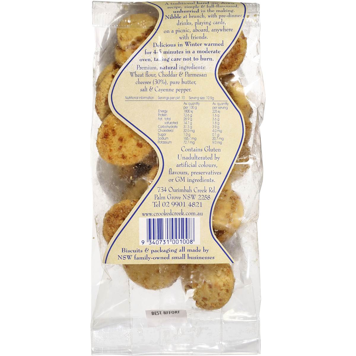 Crooked Creek Biscuits Cheese 125g | Woolworths