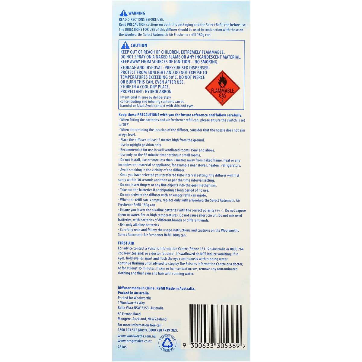 Woolworths Select Electric Diffuser Primary Frangipani Each | Woolworths