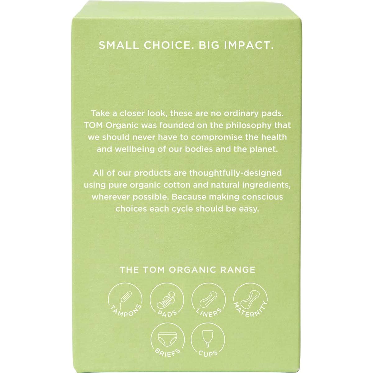 Tom Organic Pads Regular Ultra Thin 10 Pack | Woolworths