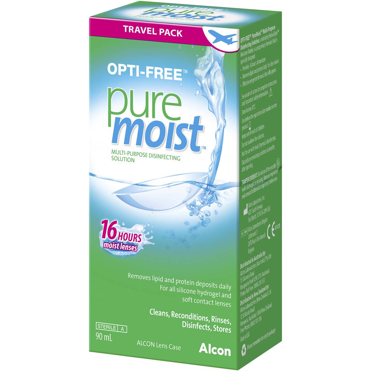 Opti-free Contact Solution Pure Moist 90ml | Woolworths