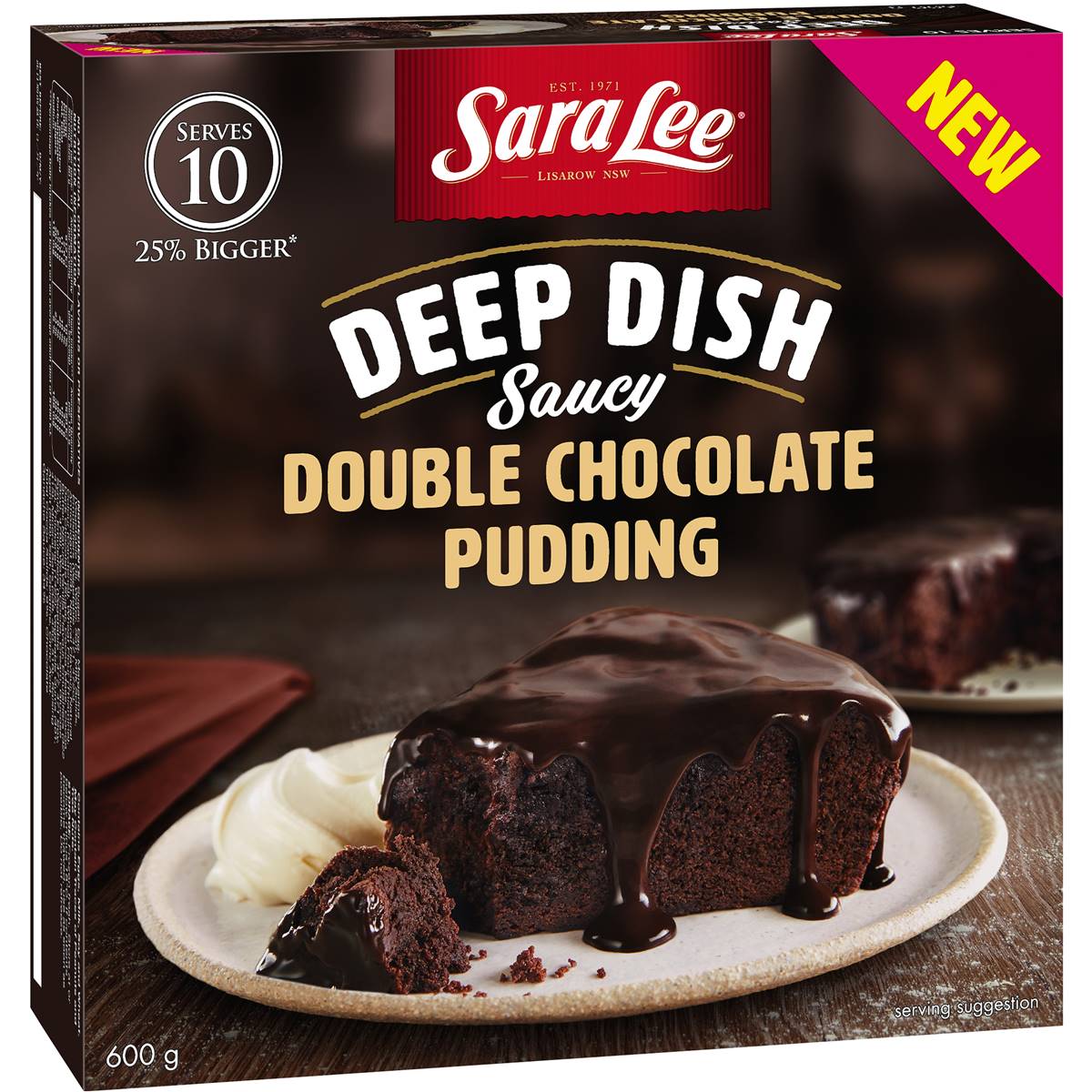Sara Lee Deep Dish Double Chocolate Pudding 600g | Woolworths