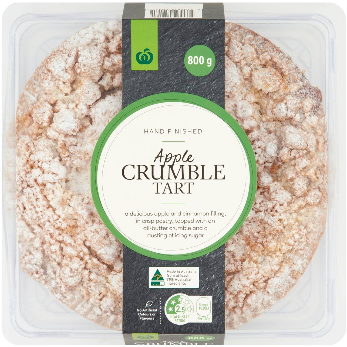 Woolworths Apple Crumble Tart 800g | Woolworths