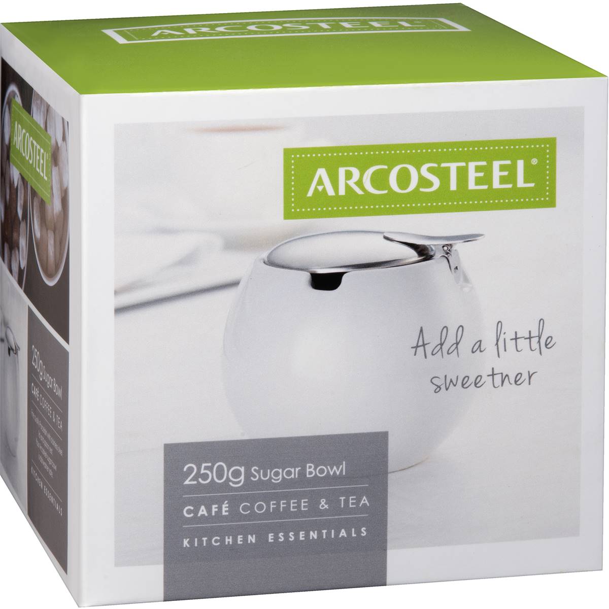 Arcosteel Dinnerware Sugar Bowl White Each | Woolworths