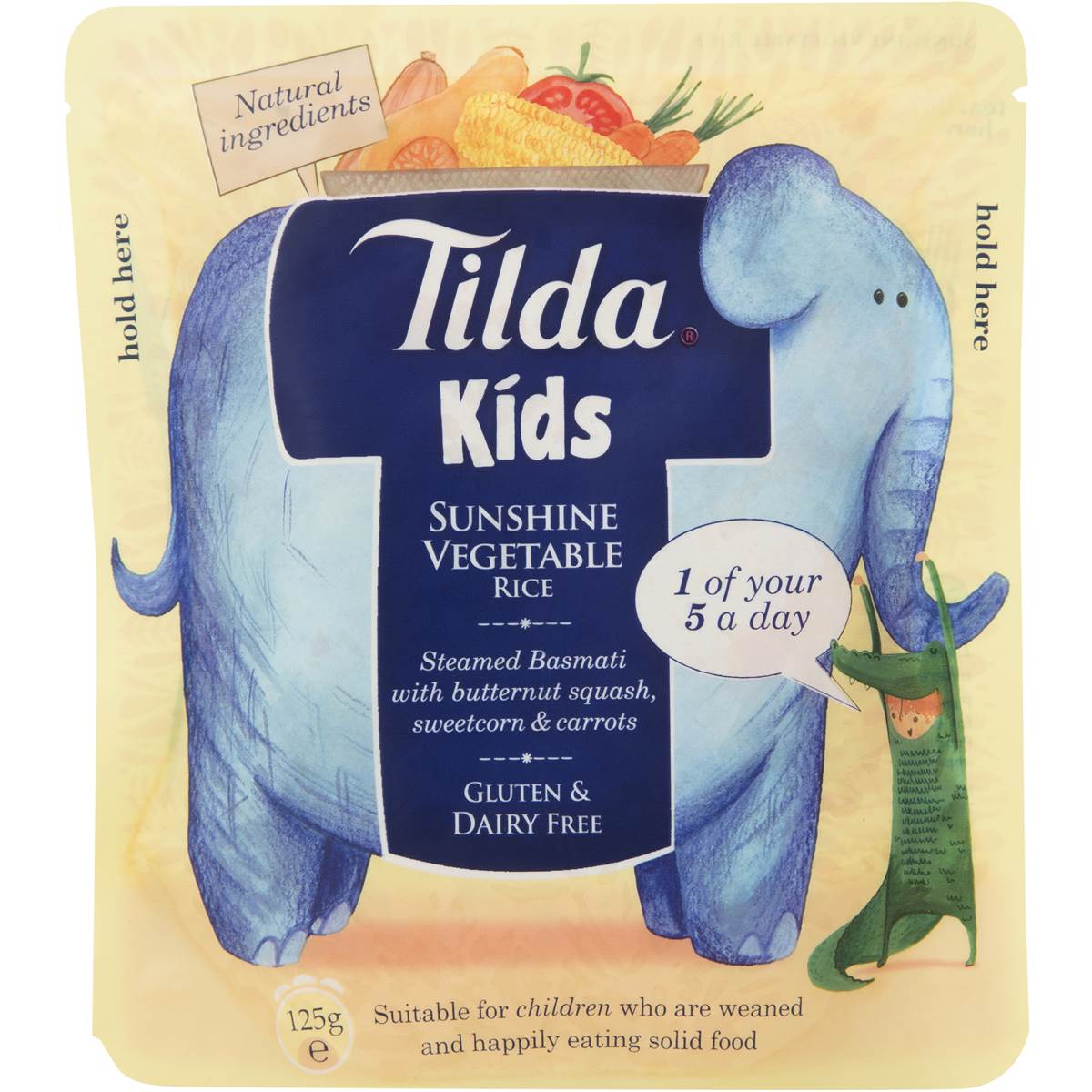 Tilda Kids Sunshine Vegetable Rice 125g | Woolworths