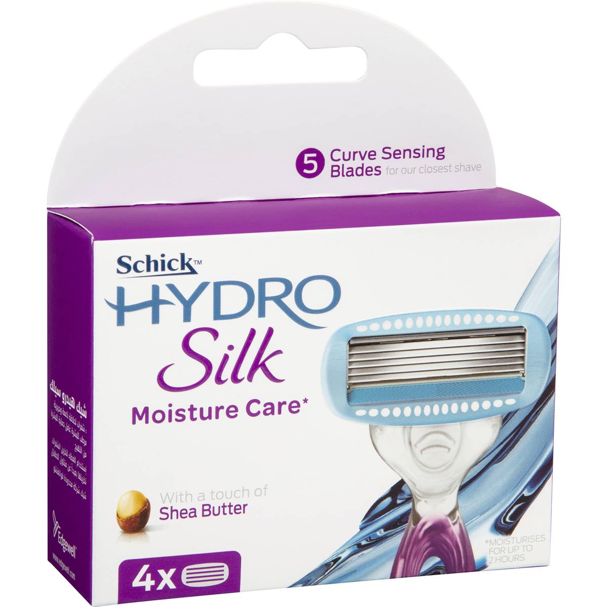 Schick Hydro Silk Razor Blades 4 Pack | Woolworths