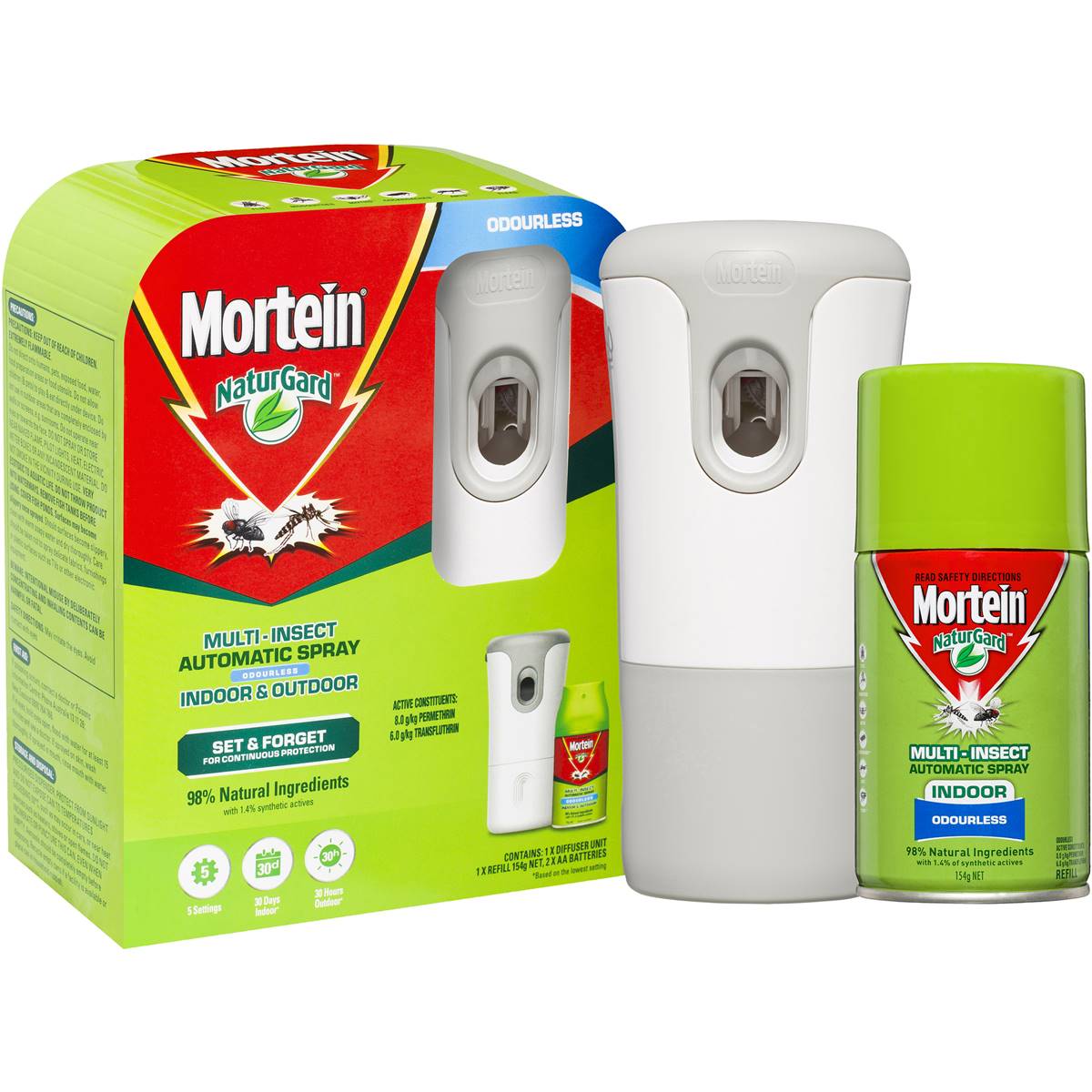 Mortein Naturgard Auto Indoor Insect Control System Odourless 154g ...