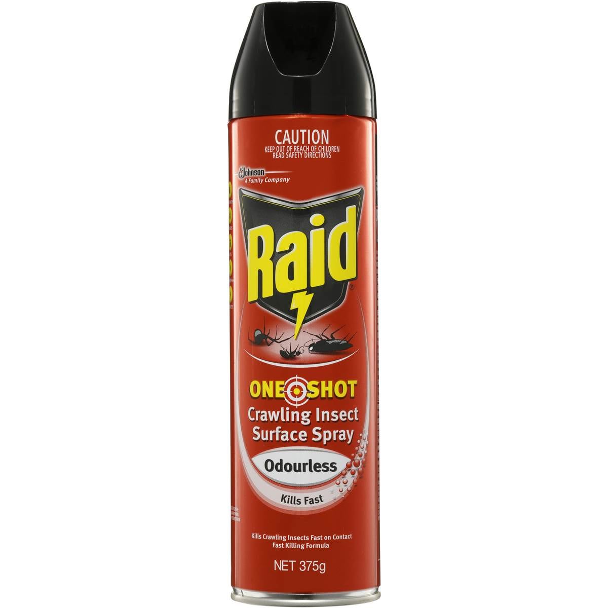 Raid One Shot Insect Spray Odourless 375g | Woolworths