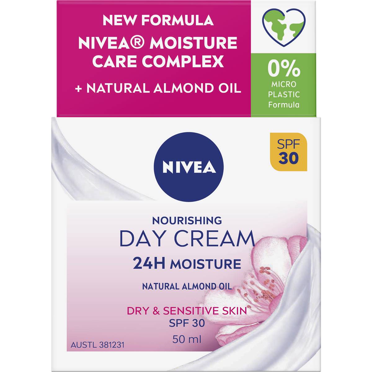 Nivea Nourishing Day Face Cream Moisturiser With Spf30 50ml | Woolworths