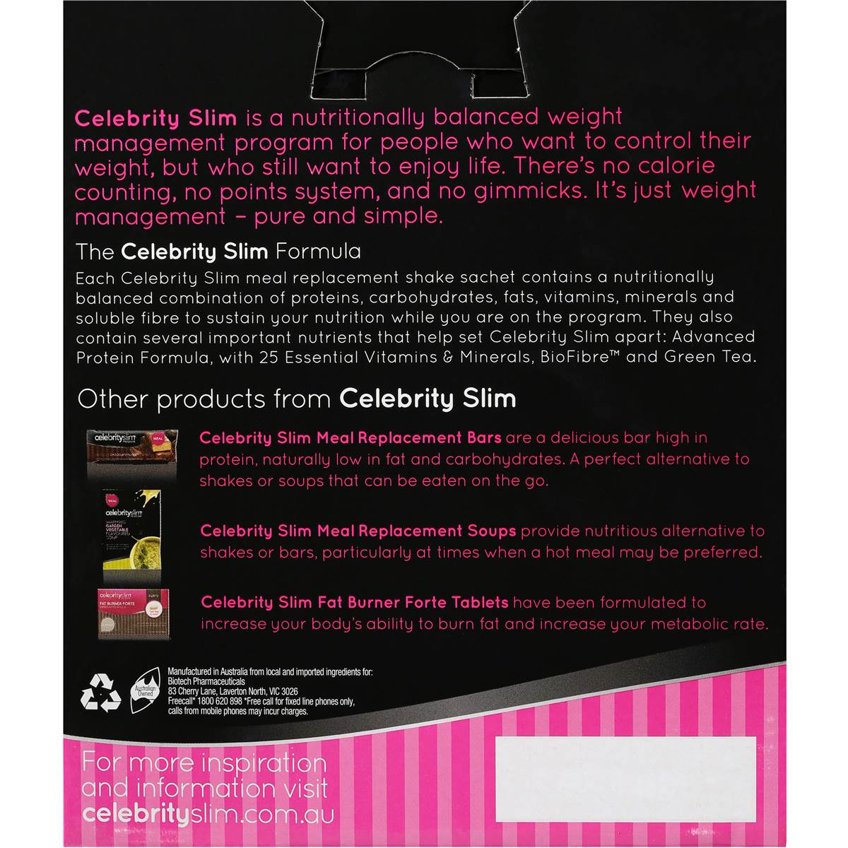 Celebrity Slim Shake Mix 5 Day Assorted Pack 10pk | Woolworths