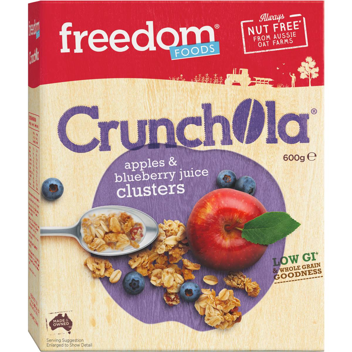 Freedom Foods Cereal Apple & Blueberry Cluster 600g | Woolworths