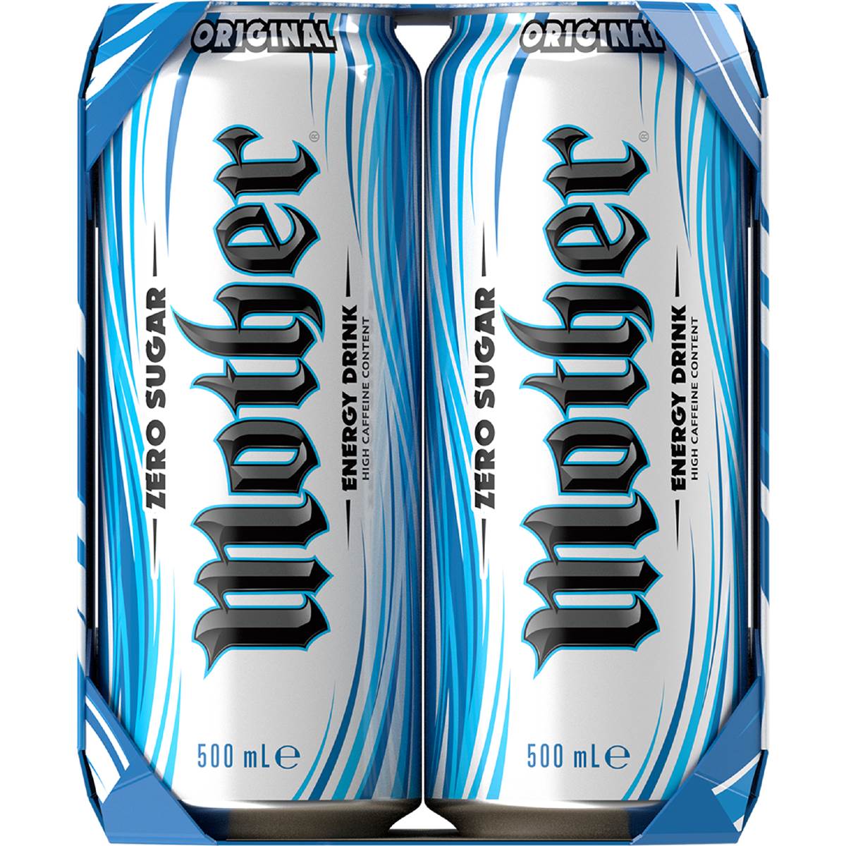 Mother Zero Sugar Original Energy Drink 500ml X4 Pack | Woolworths