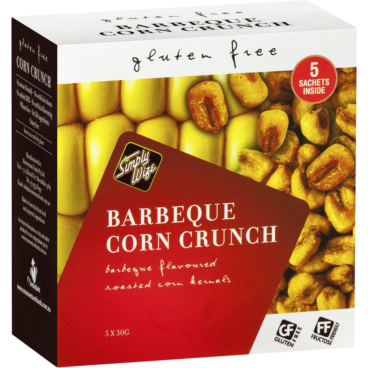 Simply Wize Corn Crunch Bbq Gluten Free 150g | Woolworths