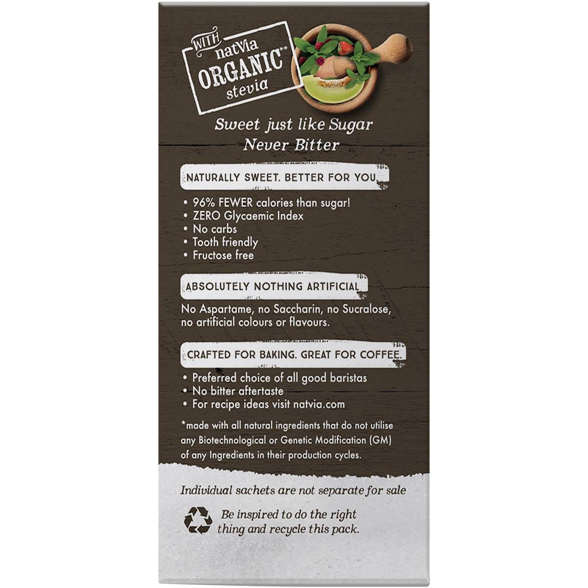 Natvia Sweetener Sticks 40 Pack | Woolworths