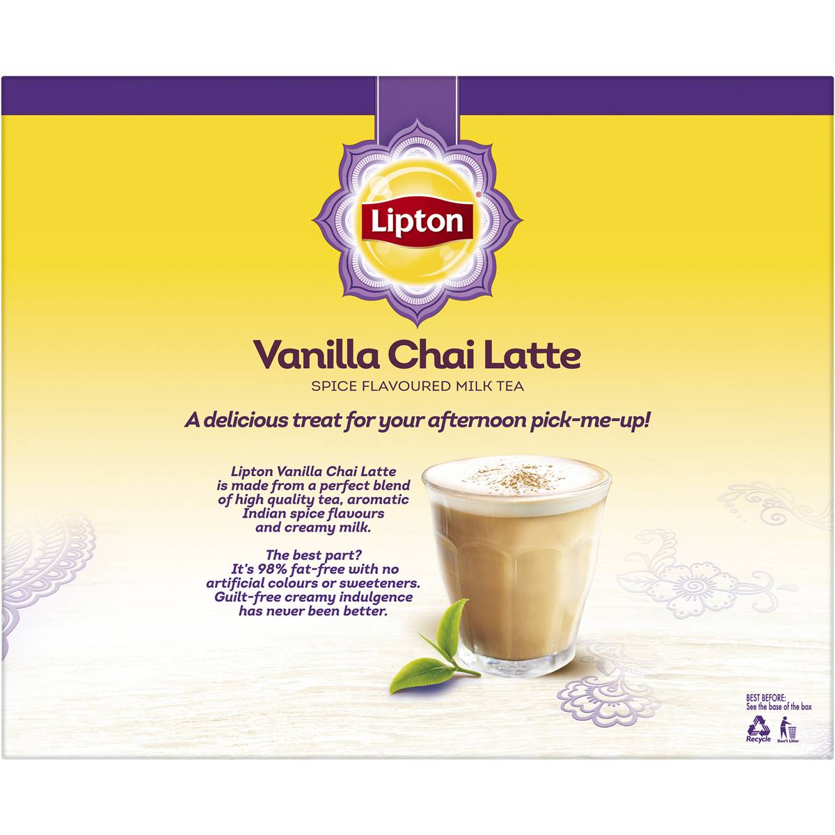 Lipton Chai Latte Vanilla Sachets 16 Pack | Woolworths