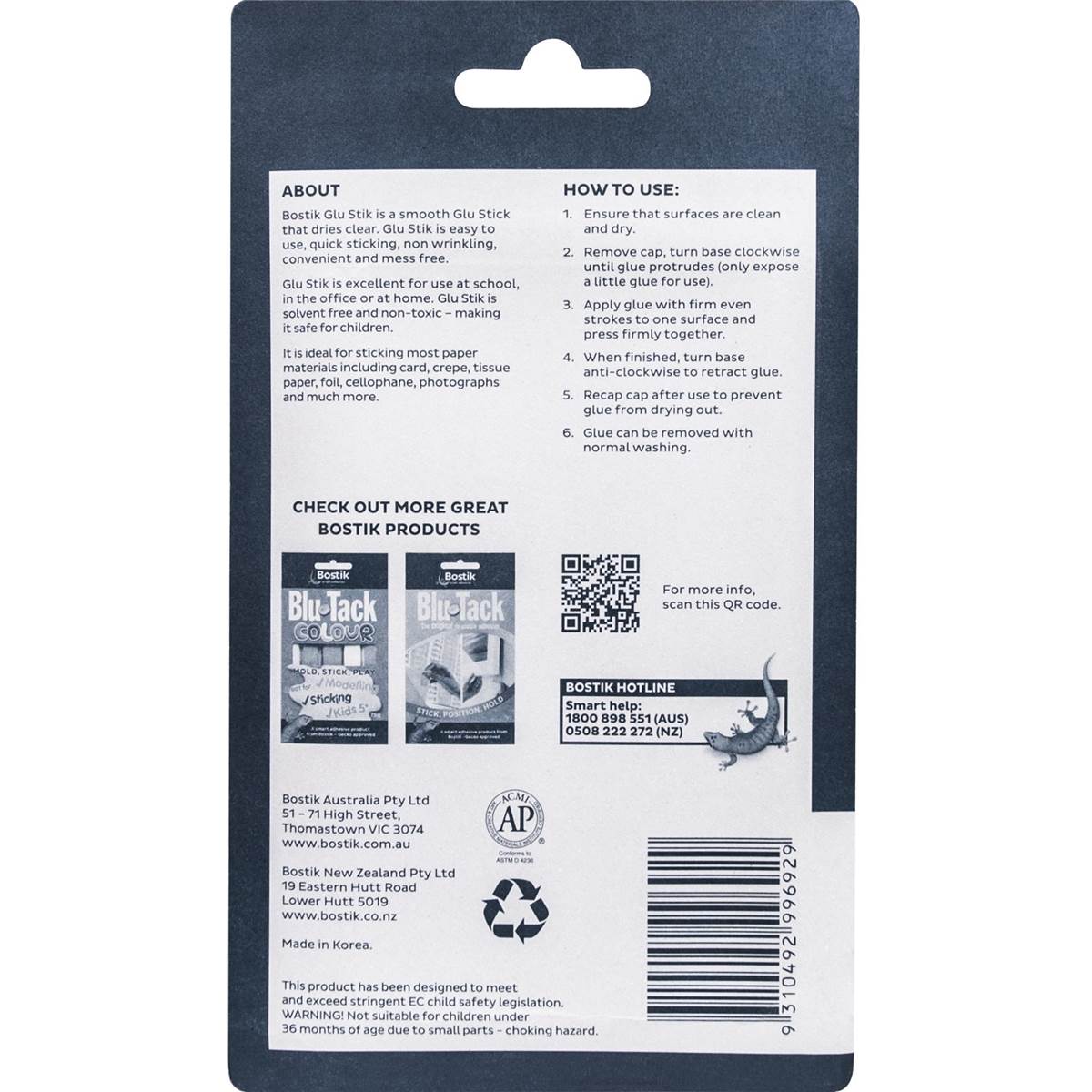 Bostik Glue Stick 35g 2pk | Woolworths