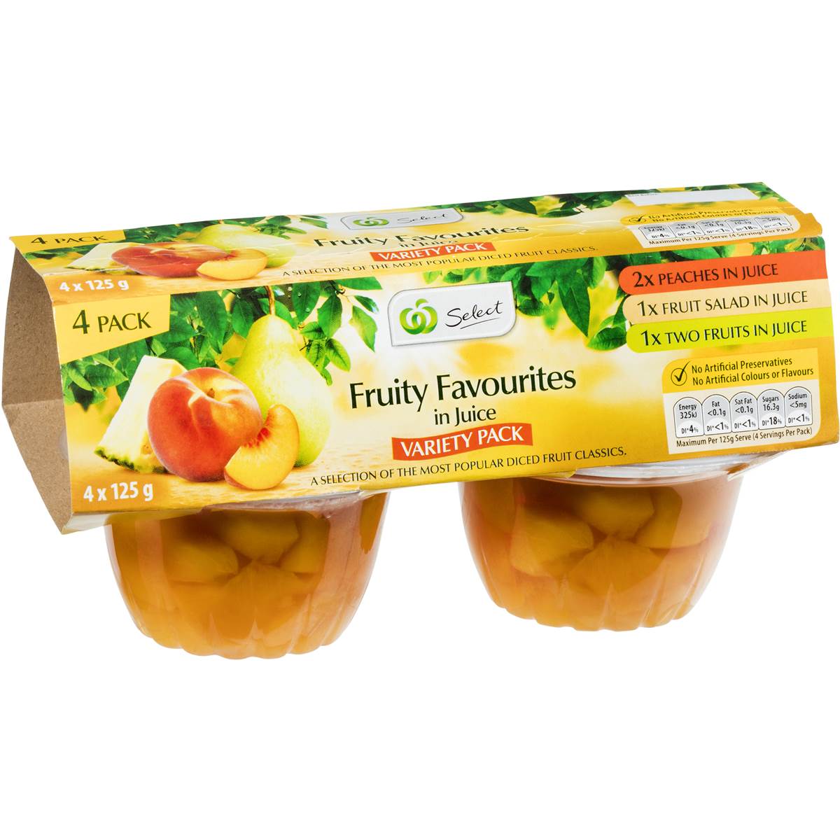 Woolworths Fruit Salad Favourites In Juice 4x125g | Woolworths