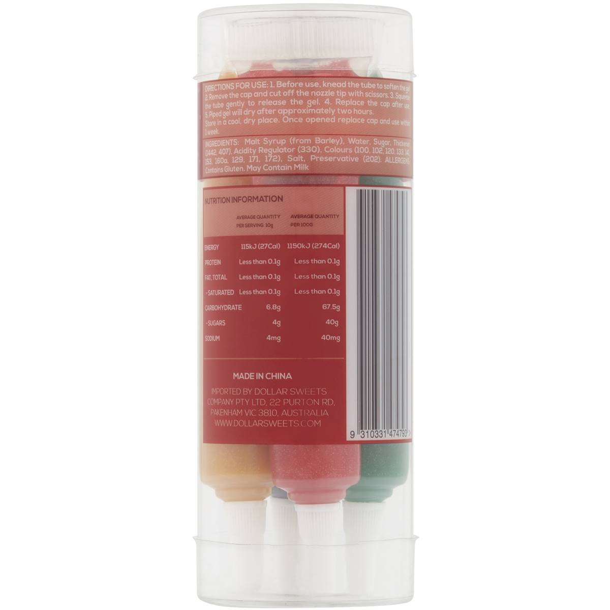 Dollar Sweets Christmas Glitter Gel 80g | Woolworths