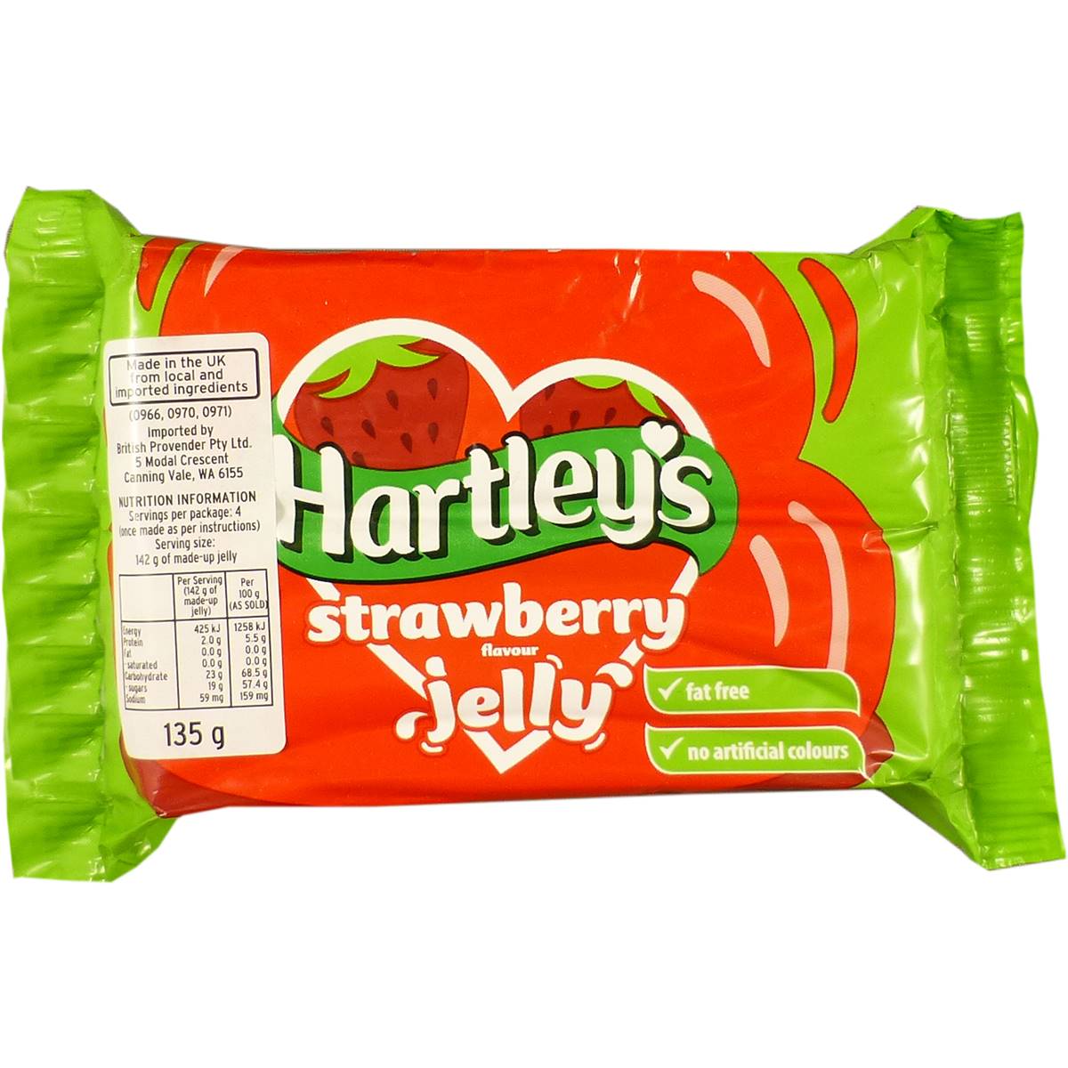 Hartleys Strawberry Jelly Confectionary Tablet 135g Woolworths Hartleys Strawberry Jelly Confectionary Tablet 135g Woolworths