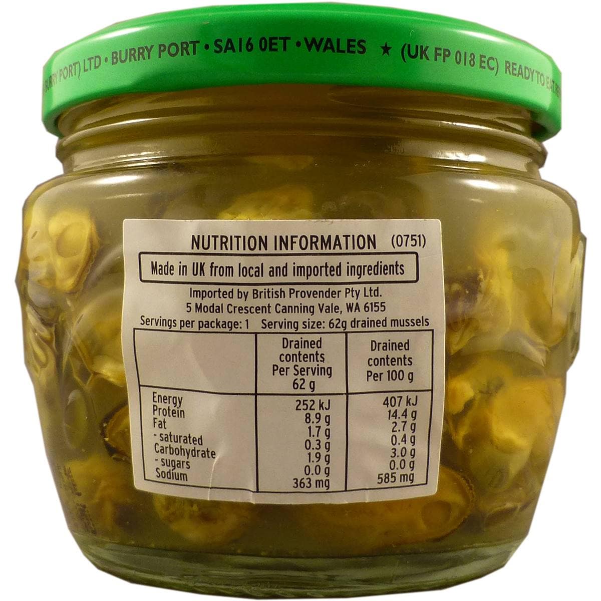 Parsons Pickled Mussels 155g | Woolworths