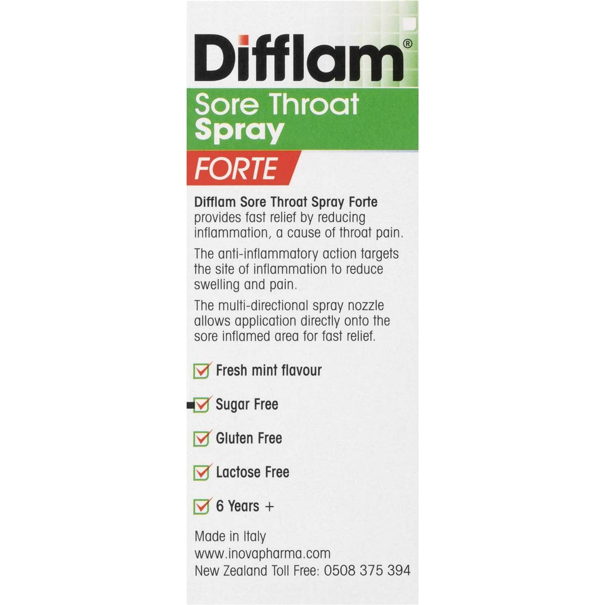 Difflam Forte Throat Spray 15ml | Woolworths