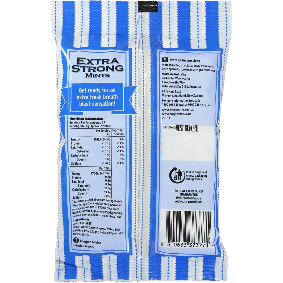 Woolworths Select Extra Strong Mints 200g | Woolworths