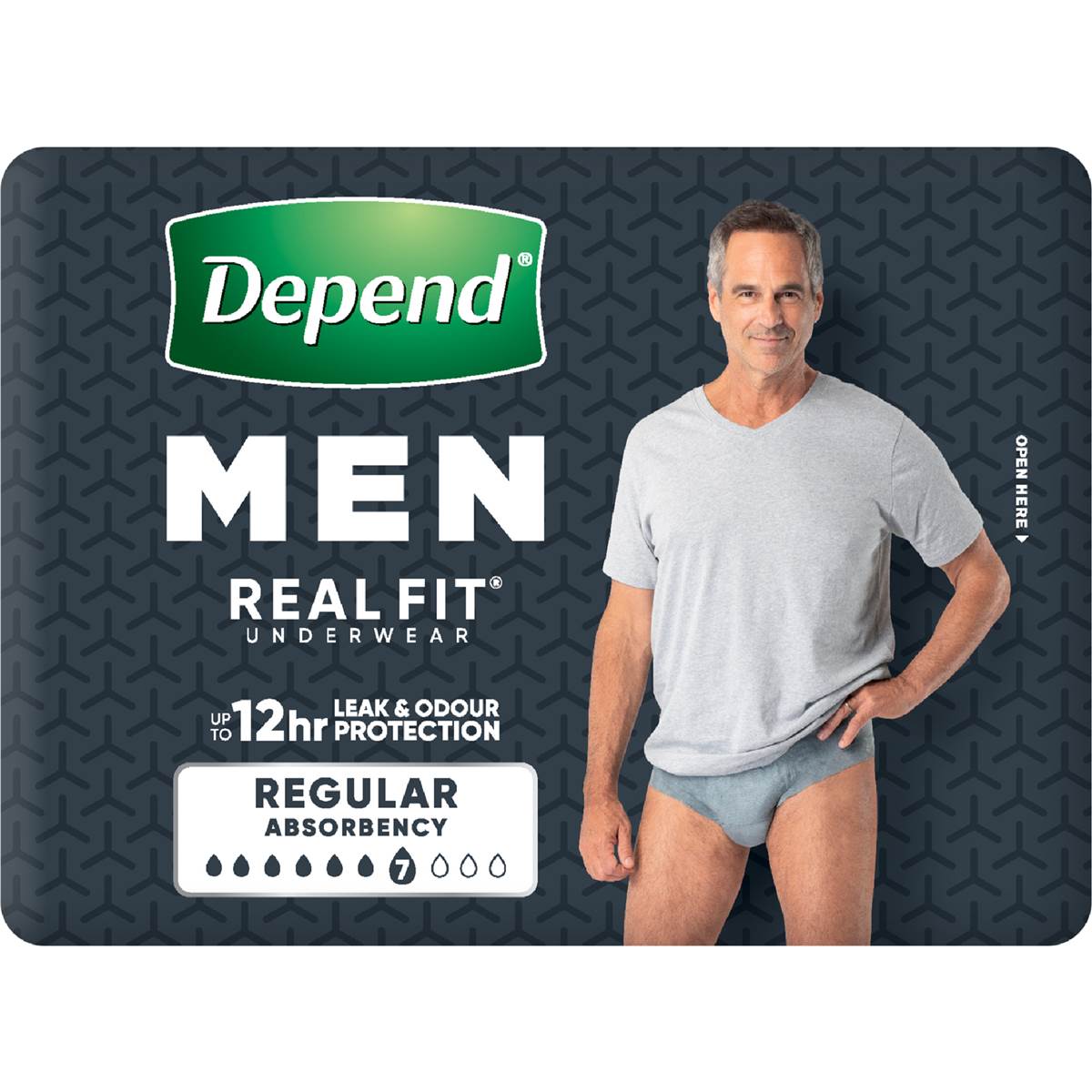 Depend Real Fit Incontinence Men Medium 8 Pack | Woolworths