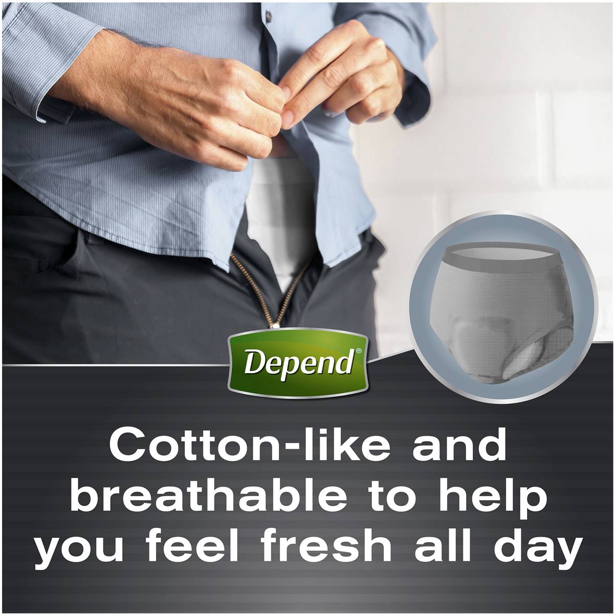 Depend Real Fit Incontinence Men Medium 8 Pack | Woolworths