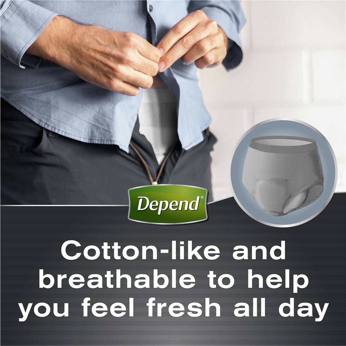 Depend Real Fit Incontinence Men Large 8 Pack | Woolworths