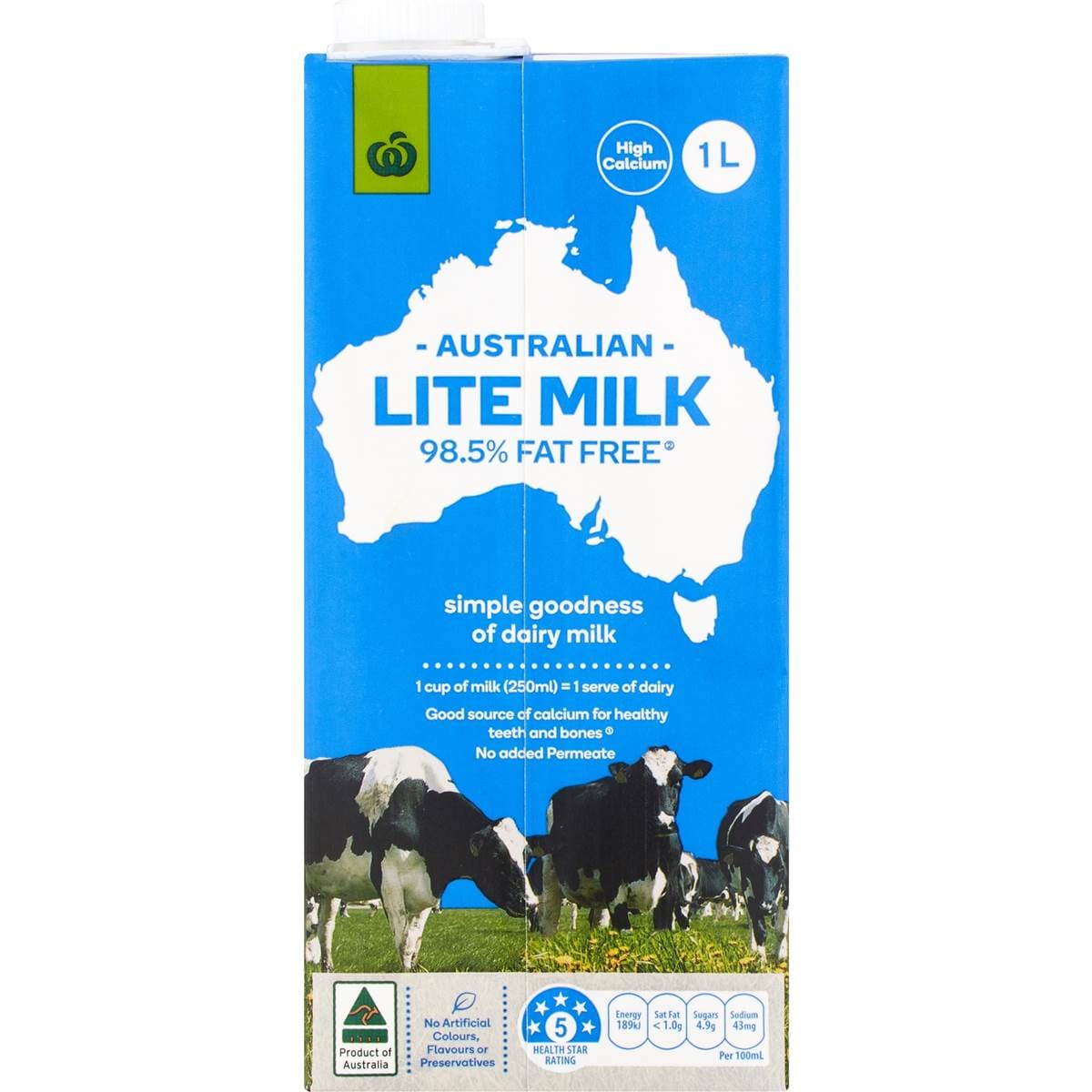 Woolworths Uht Lite Milk 1l | Woolworths