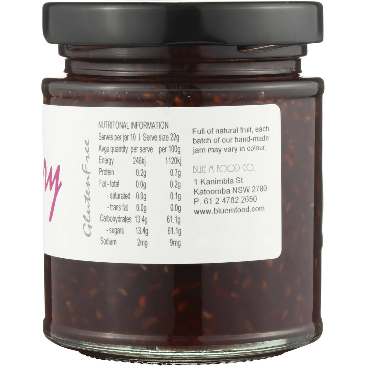 Blue M Raspberry Jam 220g | Woolworths