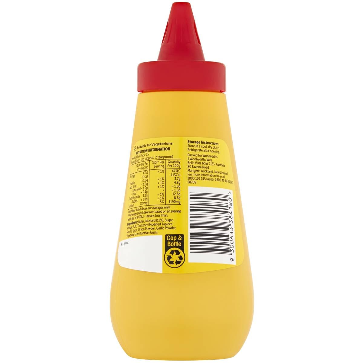 Woolworths Mild American Mustard 250g | Woolworths