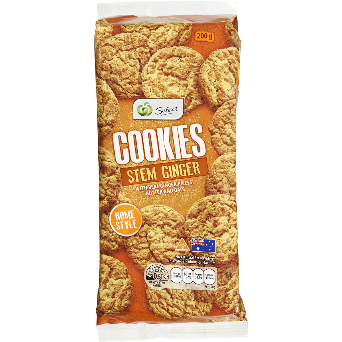 Woolworths Select Cookies 25% Ginger Stem 200g | Woolworths