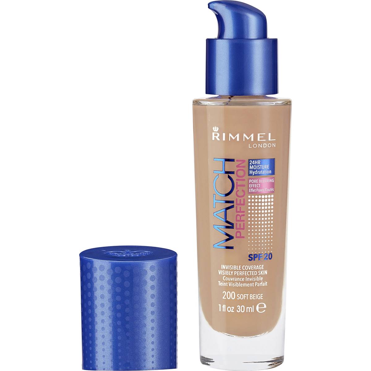 Rimmel Match Perfection Foundation 200 Soft Beige 30ml | Woolworths
