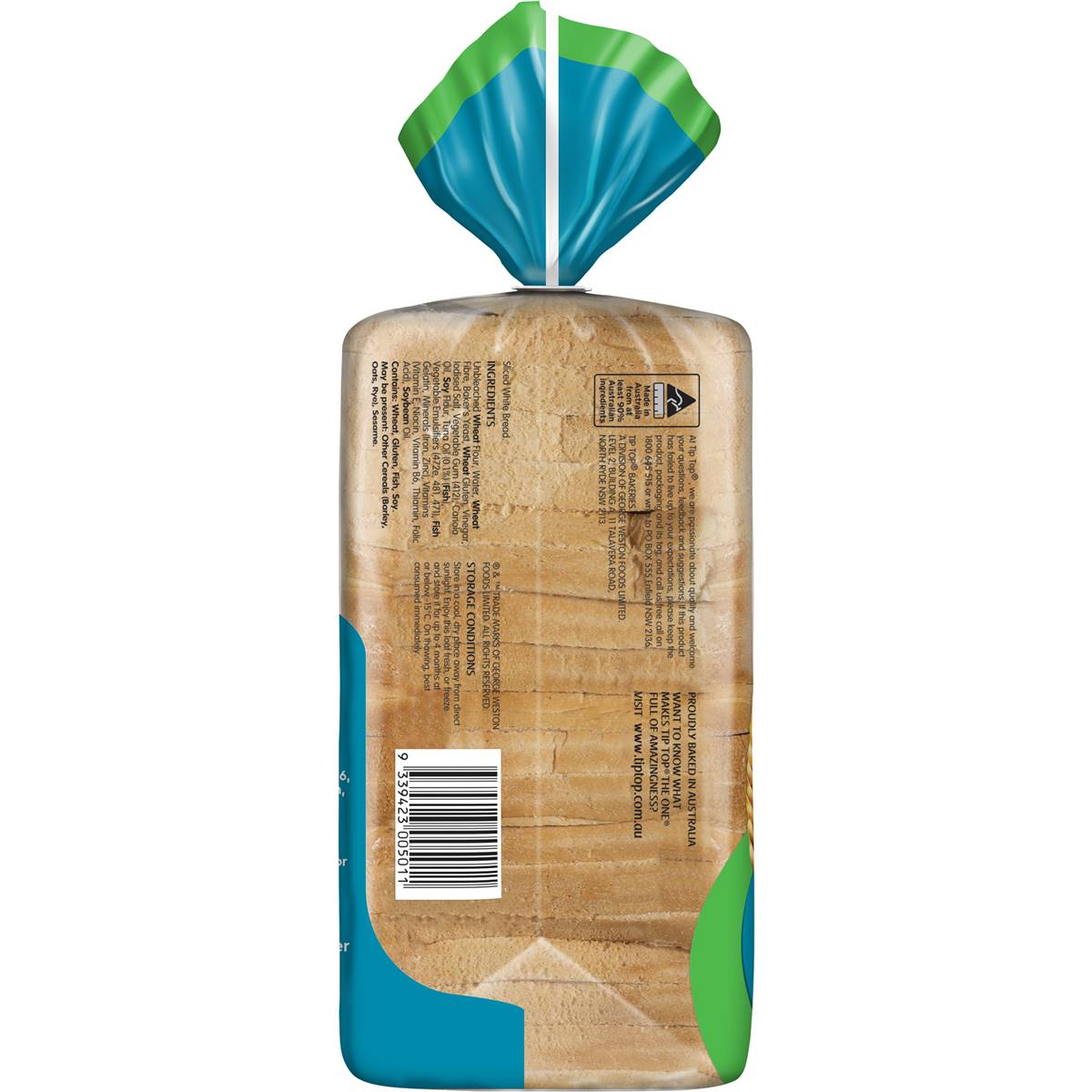 Tip Top The One Omega 3 Sandwich Bread White 700g | Woolworths