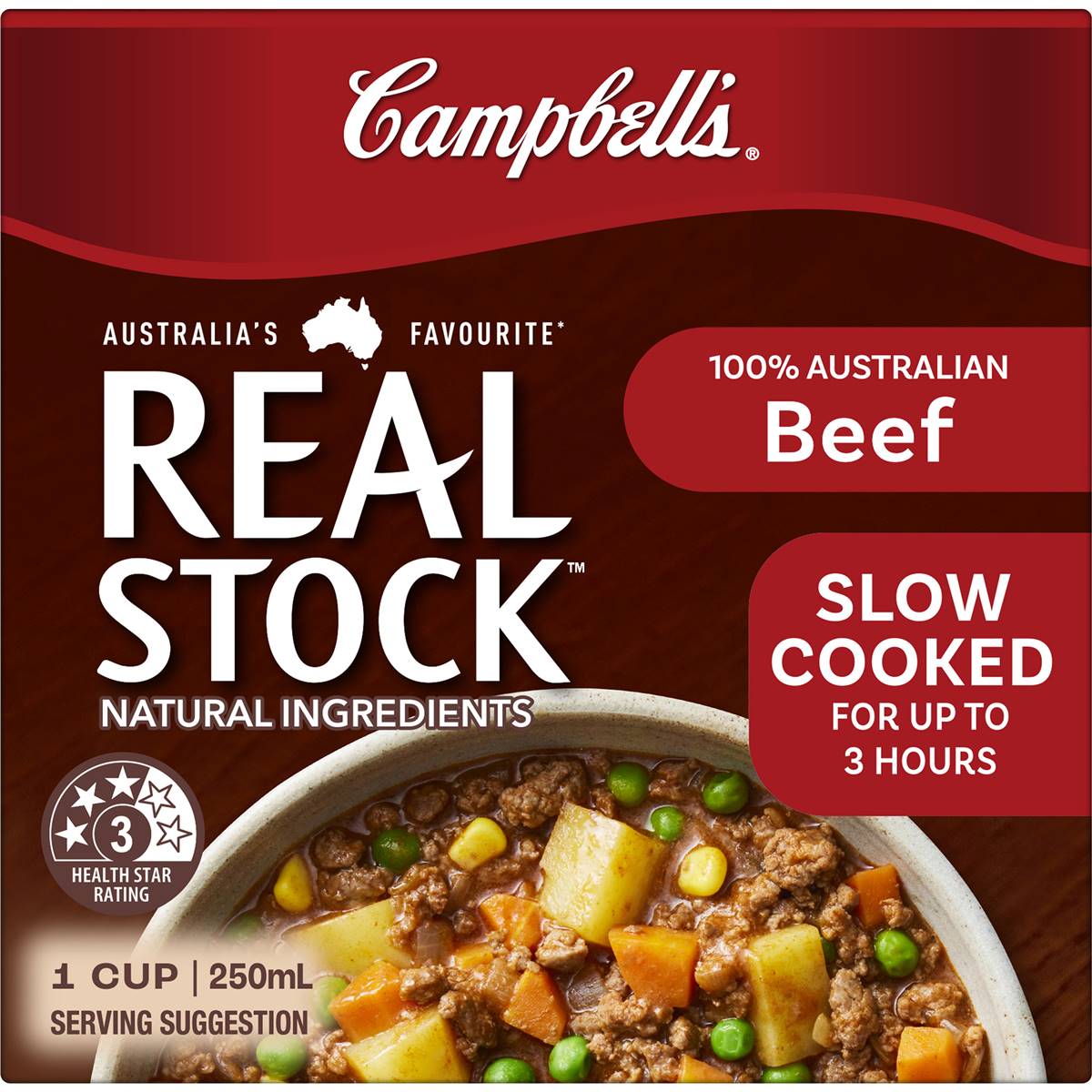 Campbell's Real Stock Beef Liquid Stock 250ml | Woolworths Campbell's Real Stock Beef Liquid Stock 250ml | Woolworths