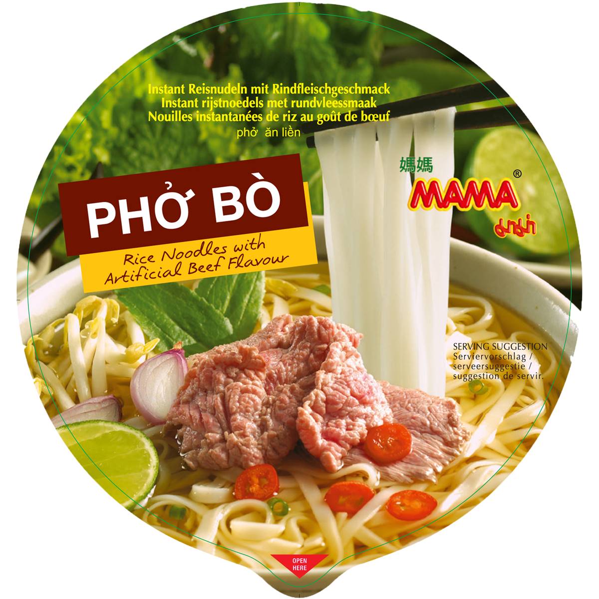 Mama Pho Bo Beef Rice Noodle Bowl 65g | Woolworths