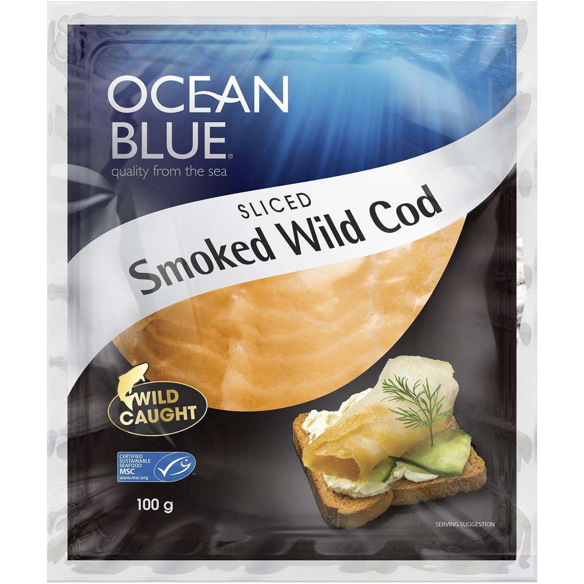 Ocean Blue Smoked Wild Cod 100g | Woolworths